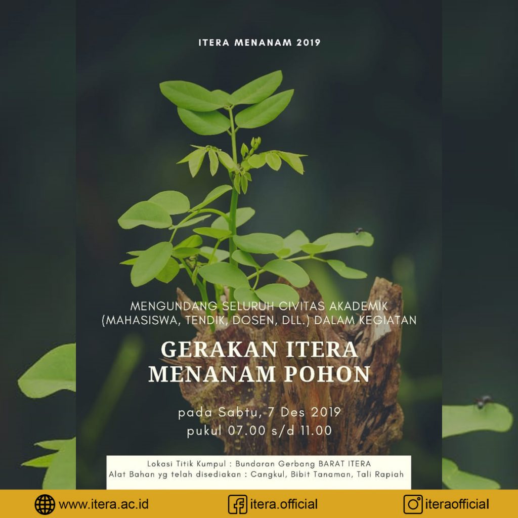 Gerakan ITERA Menanam Pohon 2019 - ITERA