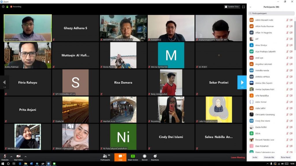 Prodi PWK ITERA Kaji Masalah Covid-19 dari Sisi Perencanaan Kota - ITERA