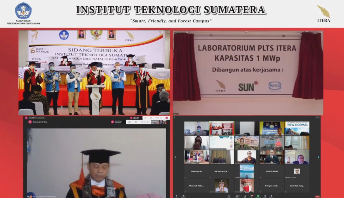 Dies Natalis ke-6 ITERA Resmikan Laboratorium PLTS Terbesar di ...