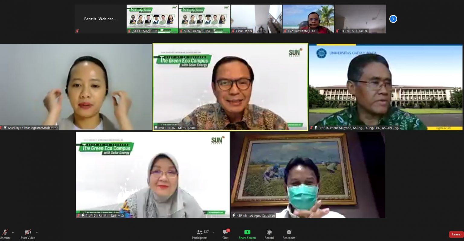 PLTS ITERA Jadi Percontohan Pengembangan Energi Terbarukan Nasional - ITERA