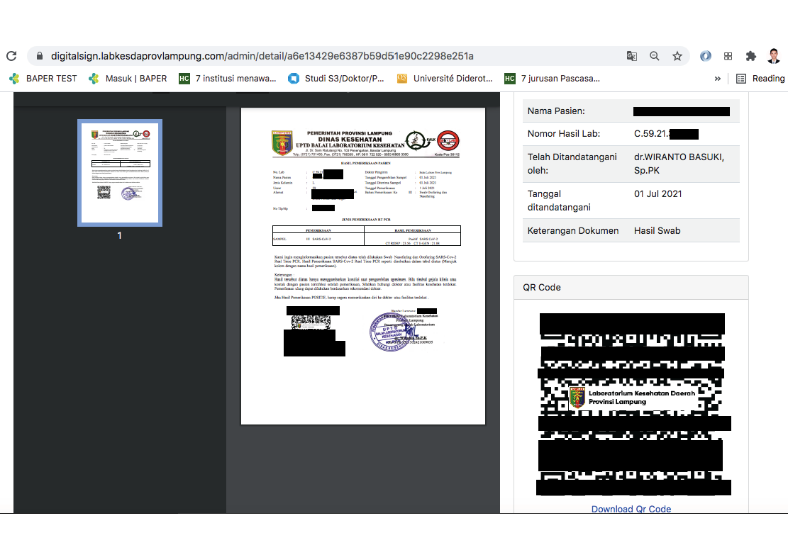 Antisipasi Surat Tes Covid-19 Palsu, Dosen ITERA Ciptakan Aplikasi ...