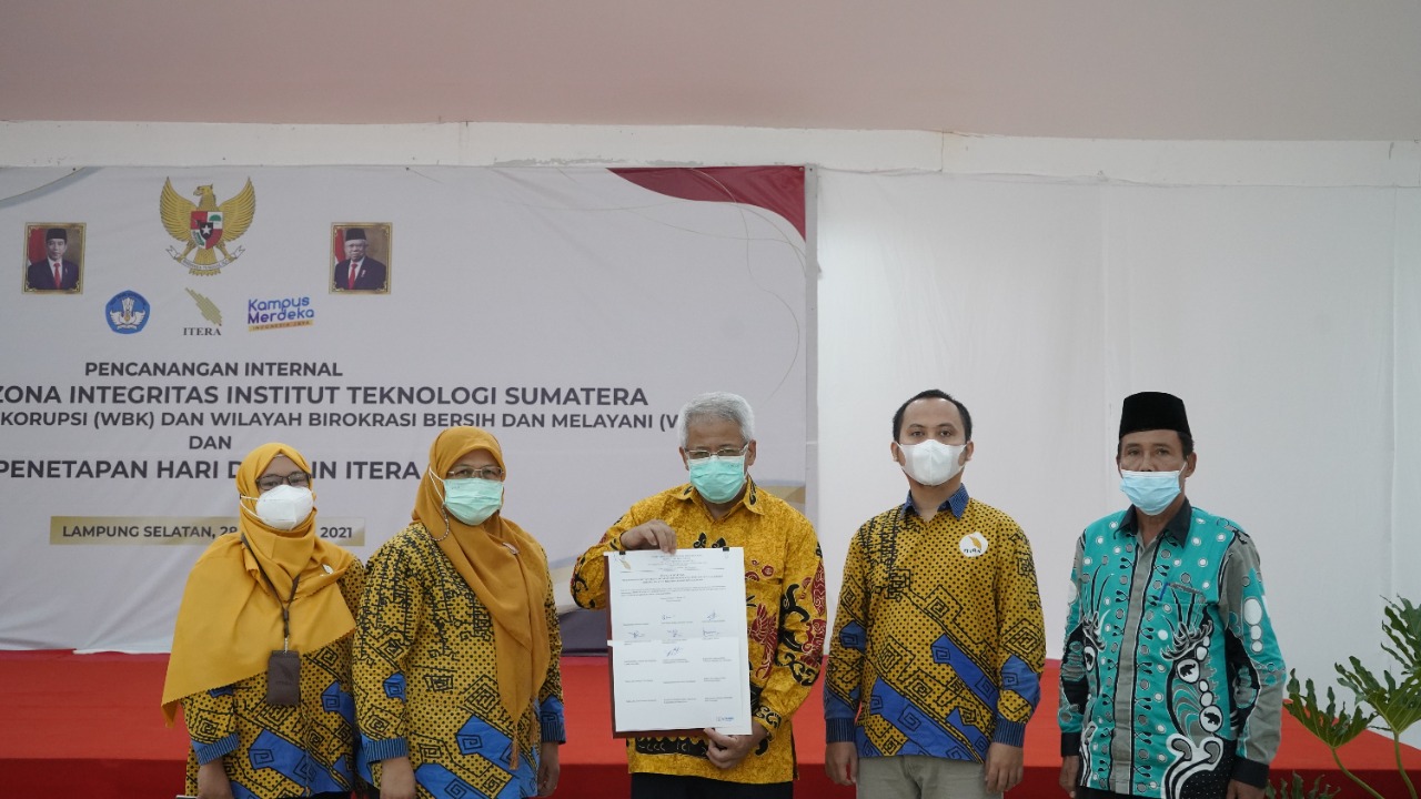 ITERA Resmi Canangkan Pembangunan Zona Integritas dan Hari Disiplin - ITERA