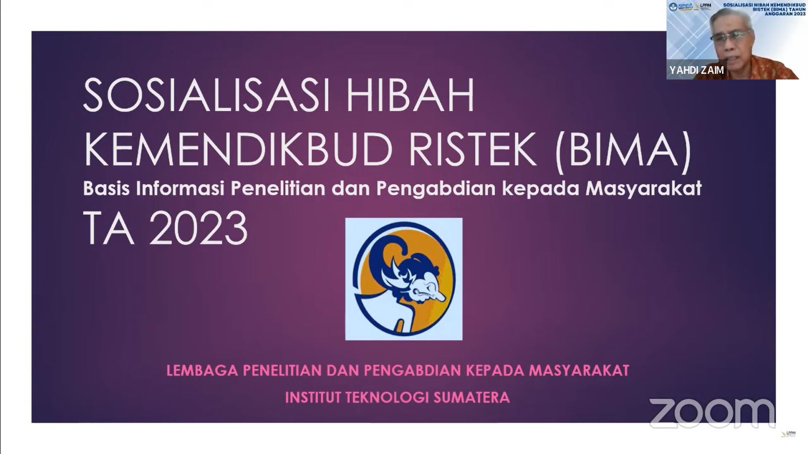 LPPM ITERA Sosialisasikan Program Penelitian dan Pengabdian Masyarakat ...