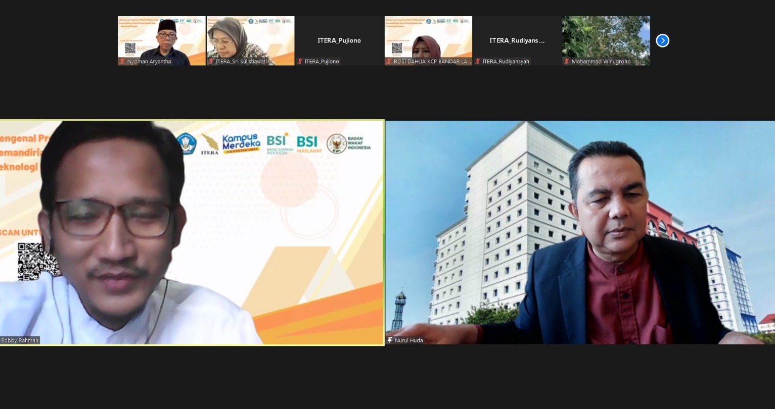 ITERA dan BSI Sosialisasi Program Wakaf IPTEK untuk Kemandirian Bangsa - ITERA
