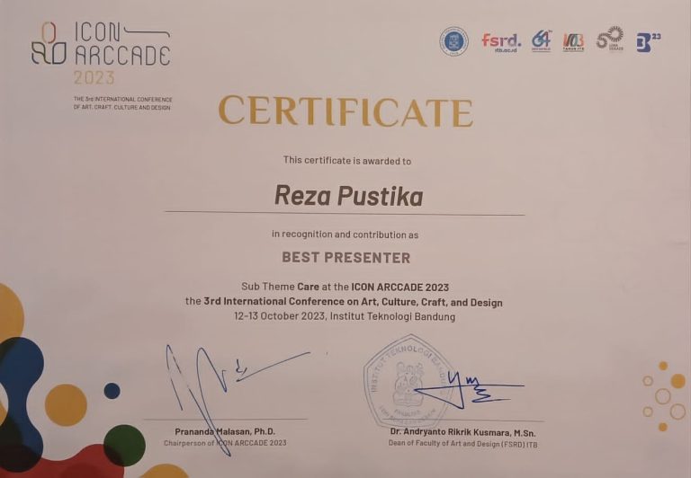 Dosen DKV ITERA Jadi Best Presenter dalam Konferensi Internasional FSRD ...