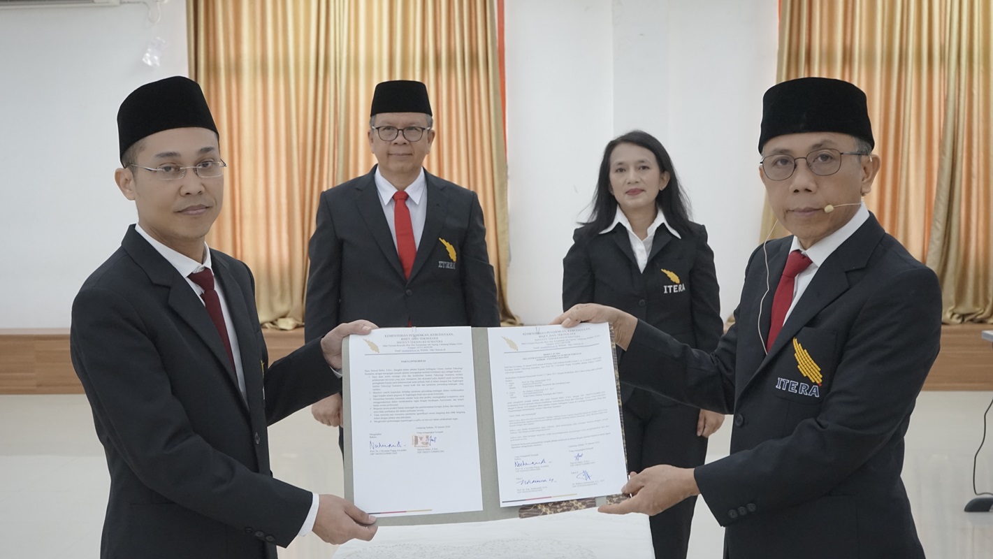 Lantik Pejabat Struktural Baru, Rektor Itera Tekankan Peningkatan Kinerja - ITERA