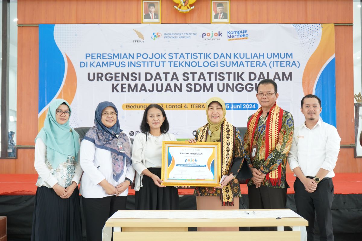 Tingkatkan Literasi Statistika, Fakultas Sains Itera dan BPS Lampung Bangun Pojok Statistik di ...