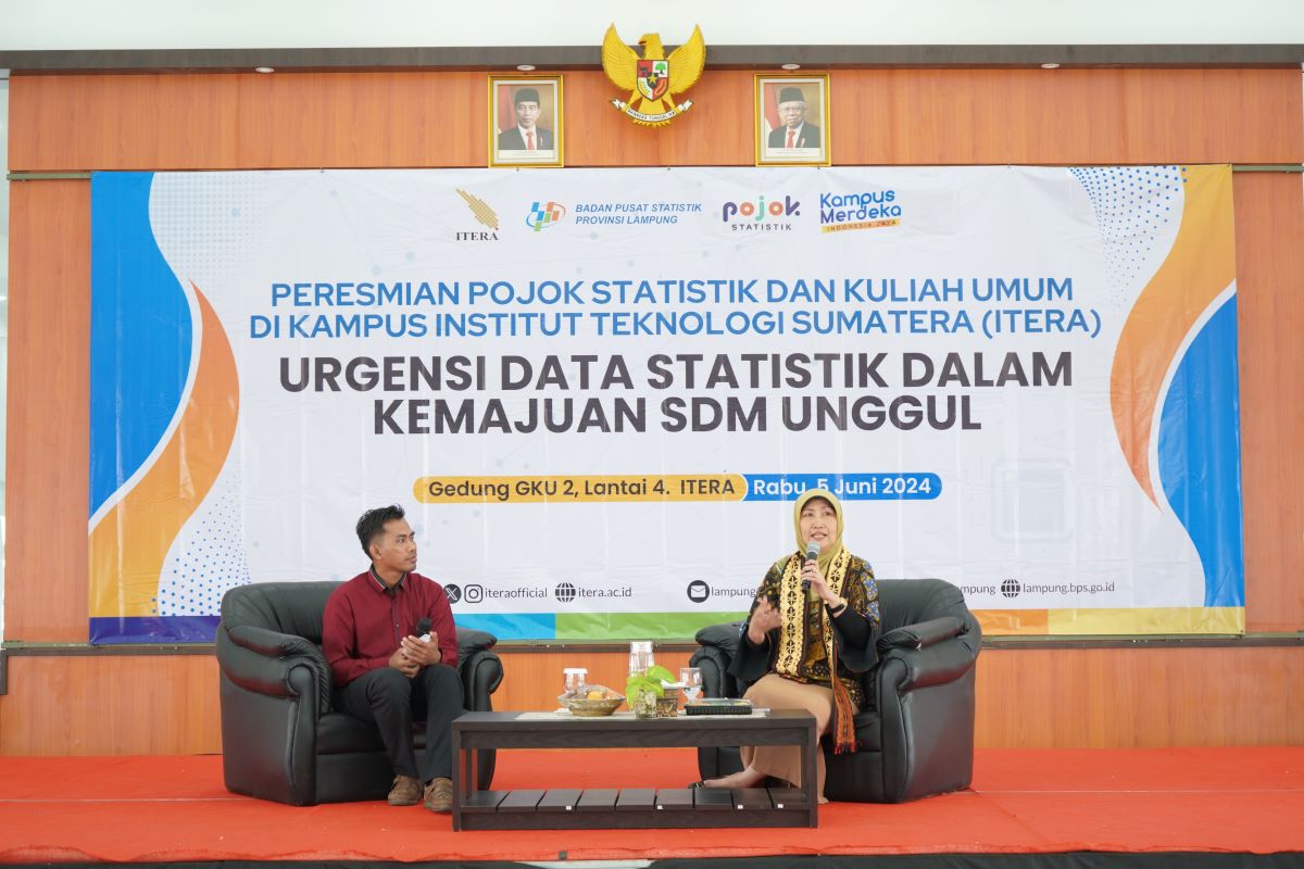 Tingkatkan Literasi Statistika, Fakultas Sains Itera dan BPS Lampung Bangun Pojok Statistik di ...